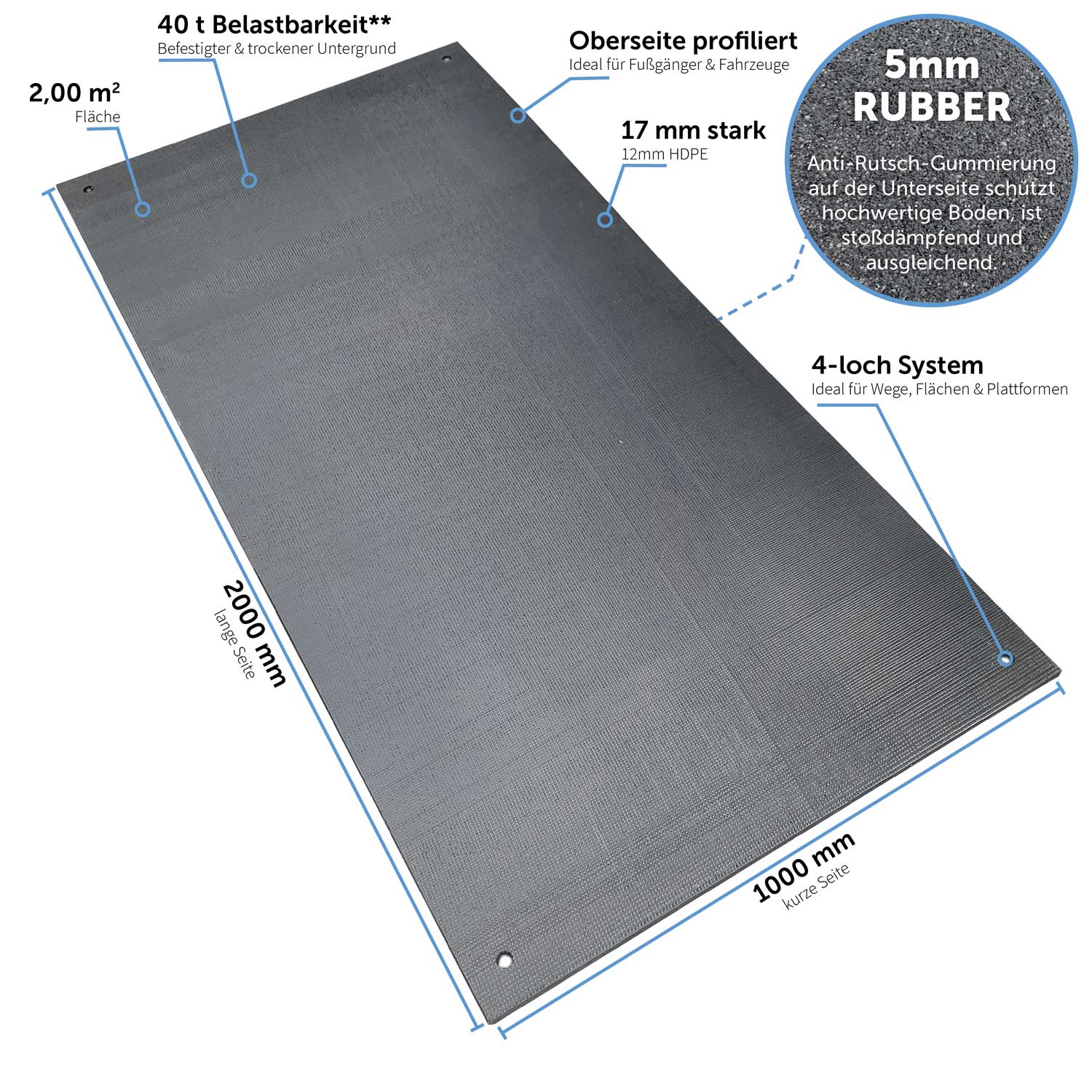 Buy v:tek RUBBER paving protection mat online